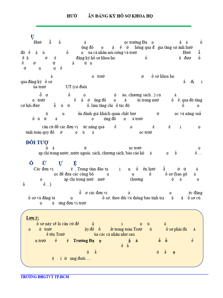 File Huong Dan Dang Ky Ho So Khoa Hoc | PDF
