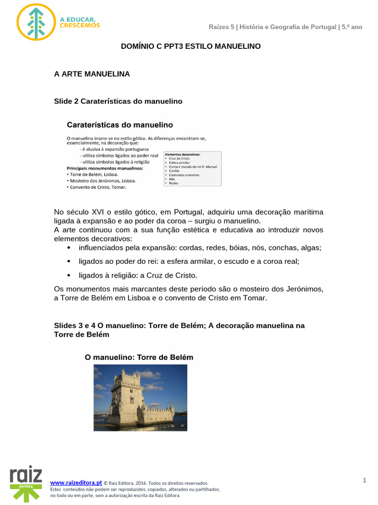 Estilo Manuelino: Monumentos e Características | PDF | Portugal