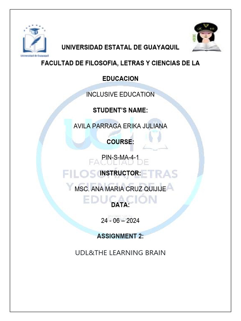 Udl&the Learning Brain - Avila | PDF