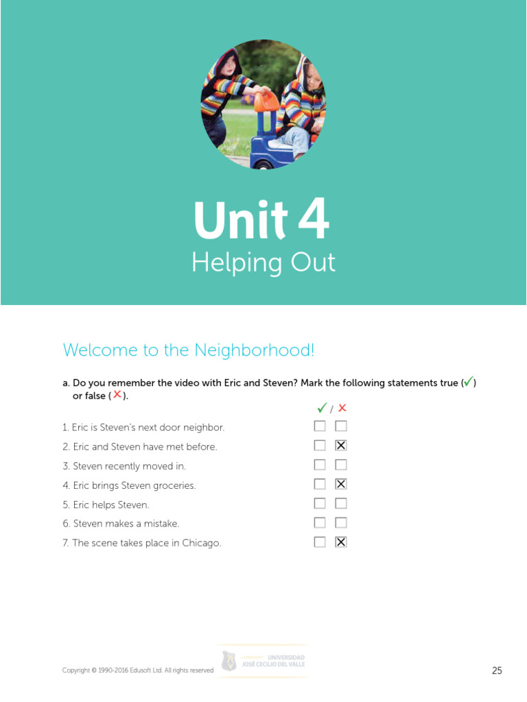 English-Discoveries Workbook Unit 4 | PDF | Games & Activities
