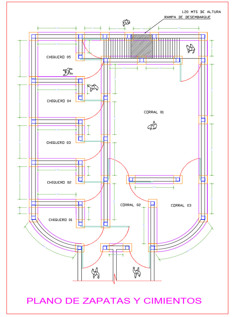 Plano de Zapatas Y Cimientos | PDF