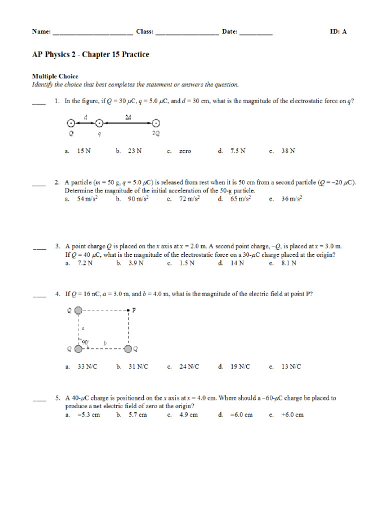 AP2 Ch15 Practice | PDF