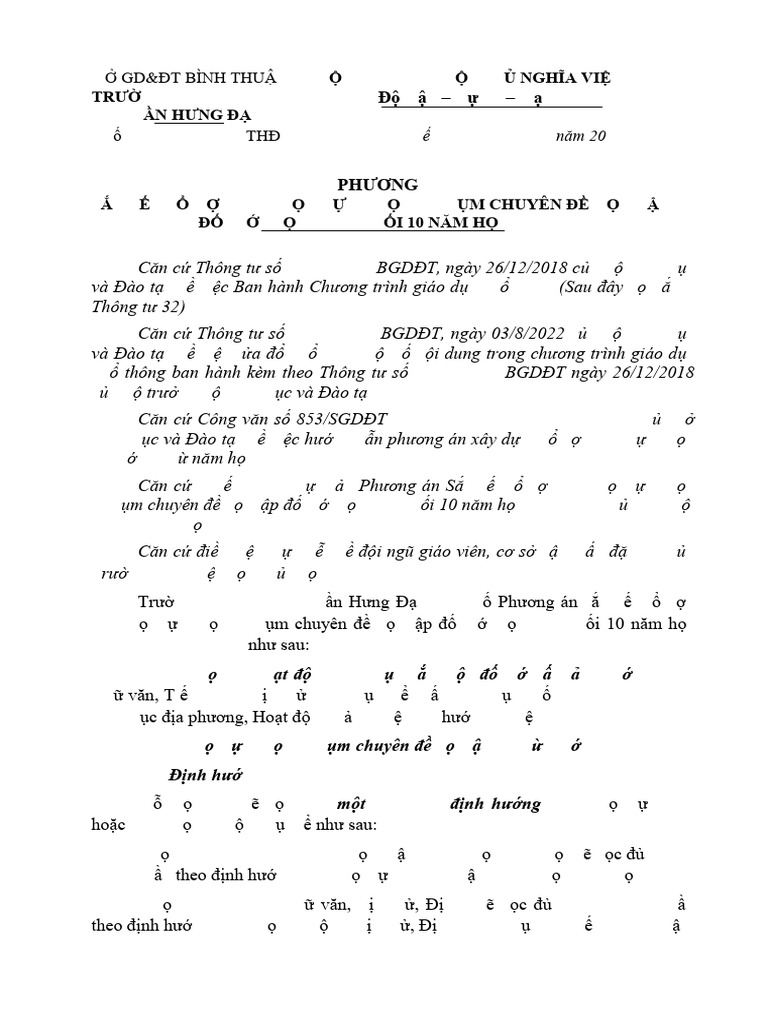 197-PA Sap Xep To Hop Mon Hoc Va Cum CDHT Lop 10 NH 2024-2025 | PDF
