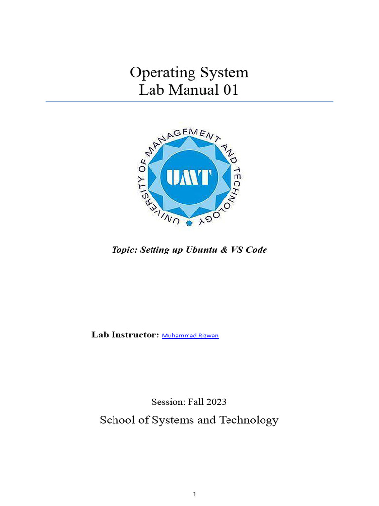 01 - Lab Manual.docx | PDF | Virtual Machine | Operating System
