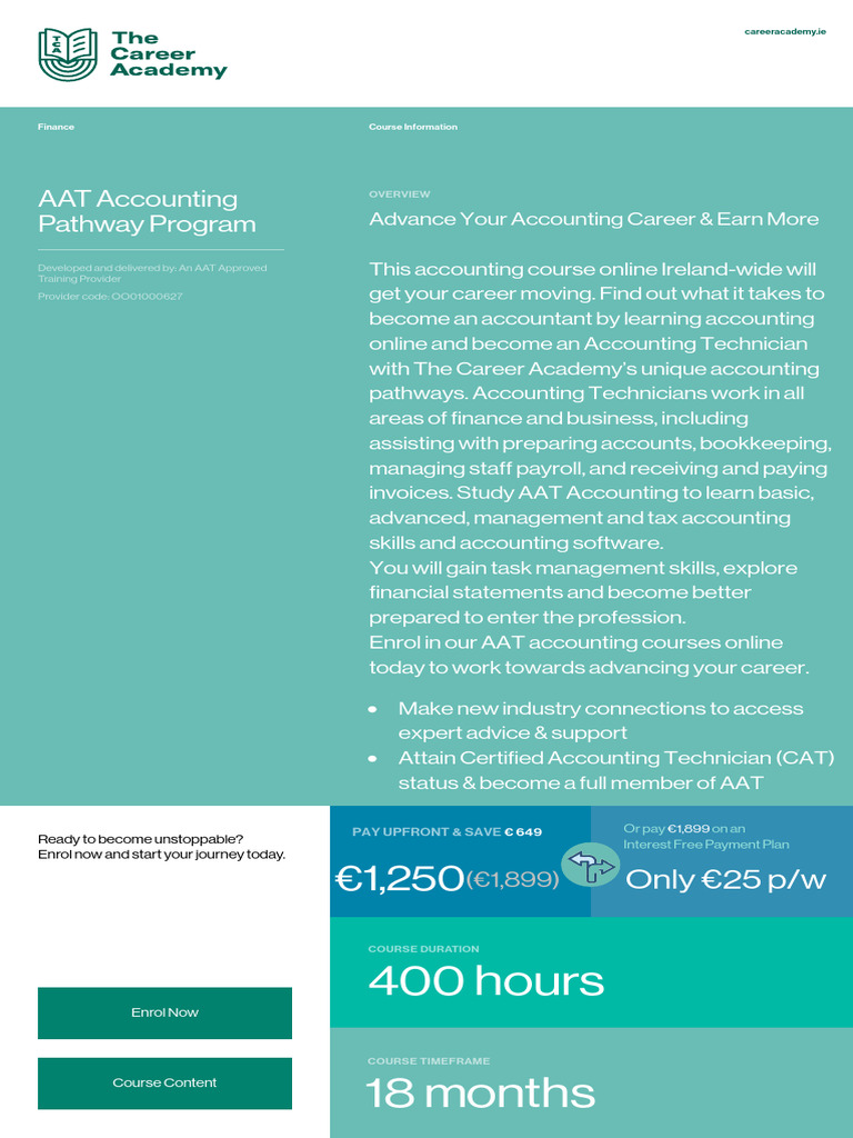 IE AAT Accounting Pathway Program | PDF | Accounting | Bookkeeping