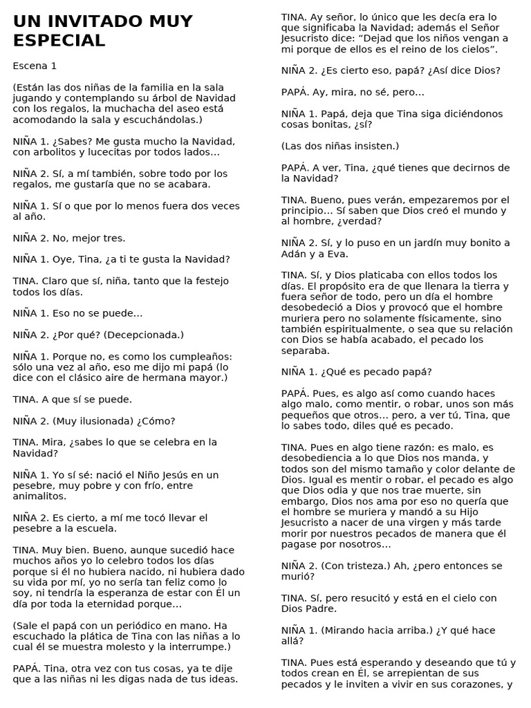 UN INVITADO MUY ESPECIAL | PDF | Pecado | Navidad