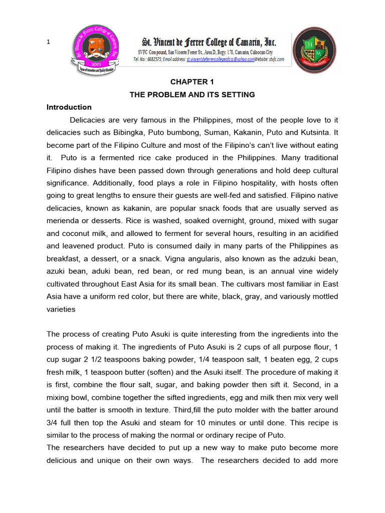 UPD-PUTO-ASUKI | PDF | Foods