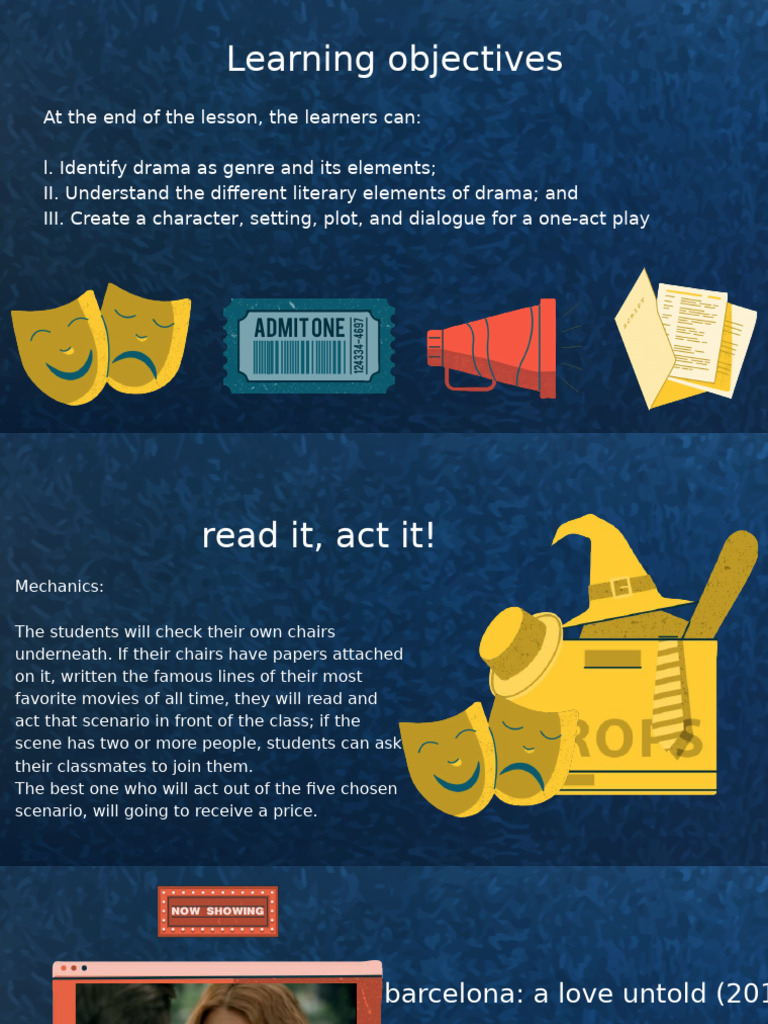 Five Elements of Drama Explained | PDF | Plot (Narrative) | Play (Theatre)
