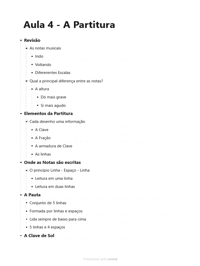Aula 4 - A Partitura 0709 | PDF