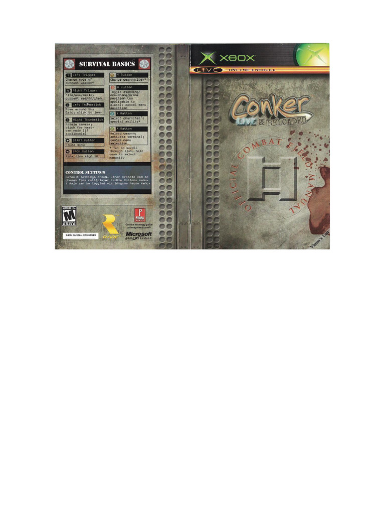 Conker Live and Reloaded Official Combat Field Manual | PDF