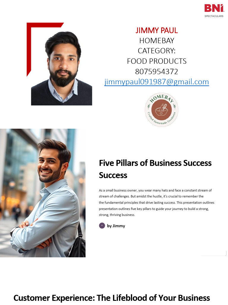 Five-Pillars-of-Business-Success - Edu Slot - Jimmy | PDF | Investing | Goal