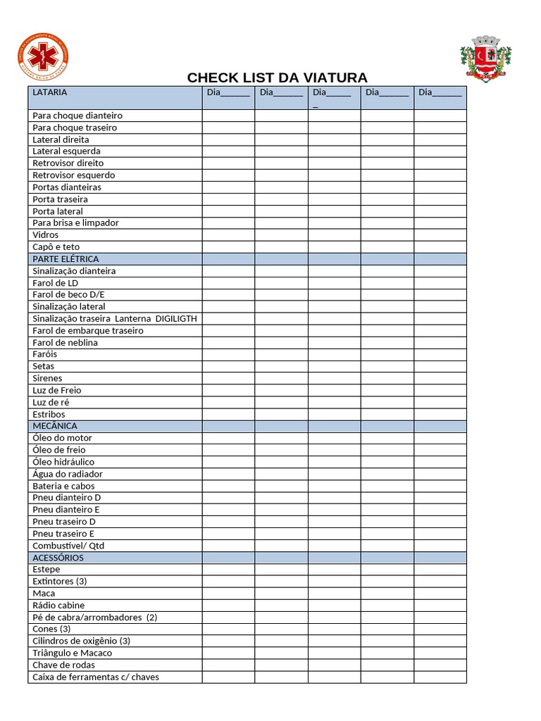 CHECK LIST VTR | PDF