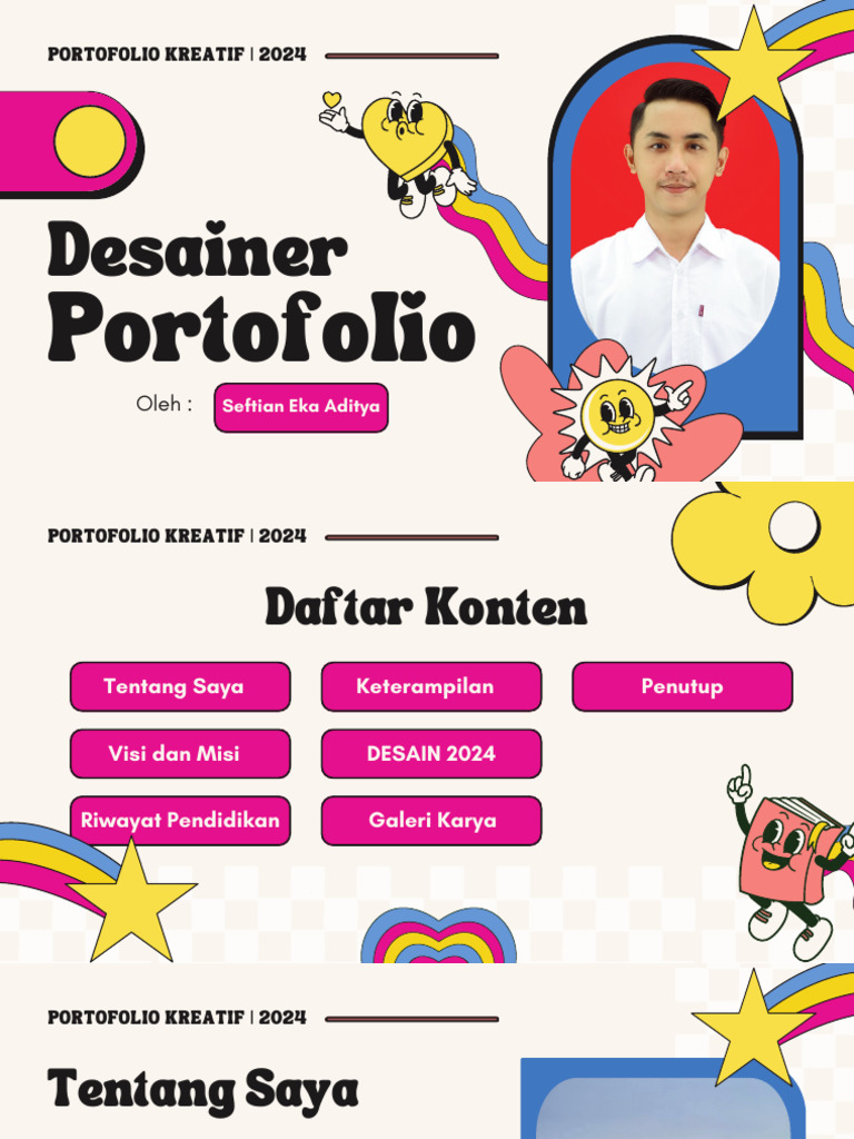 Seftian Eka Aditya Portofolio Design - 20241003 - 231555 - 0000 | PDF | Seni