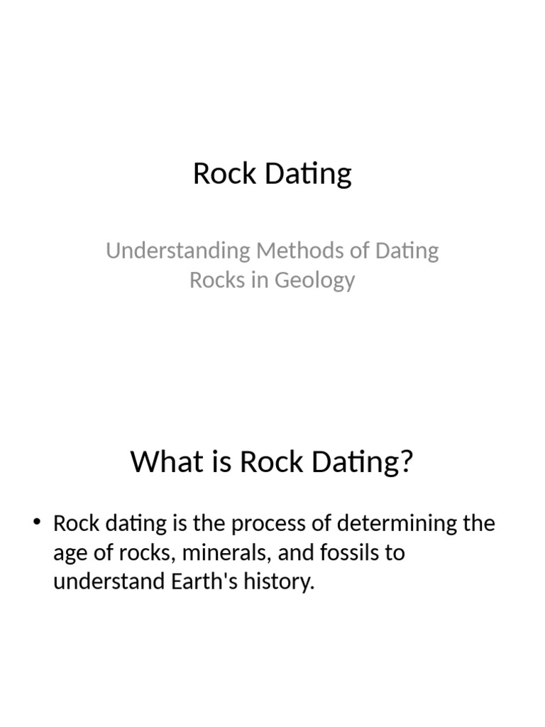 Rock Dating Methods Explained | PDF