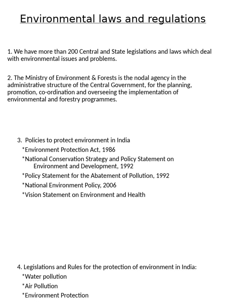 New PPT Preseion | PDF | Environmental Protection | Environmental Law