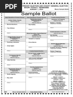 Democratic Sample Ballot | PDF