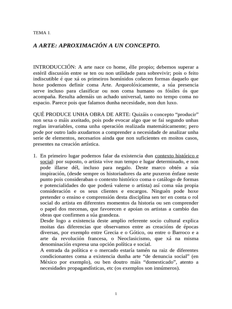 1 A Arte | PDF