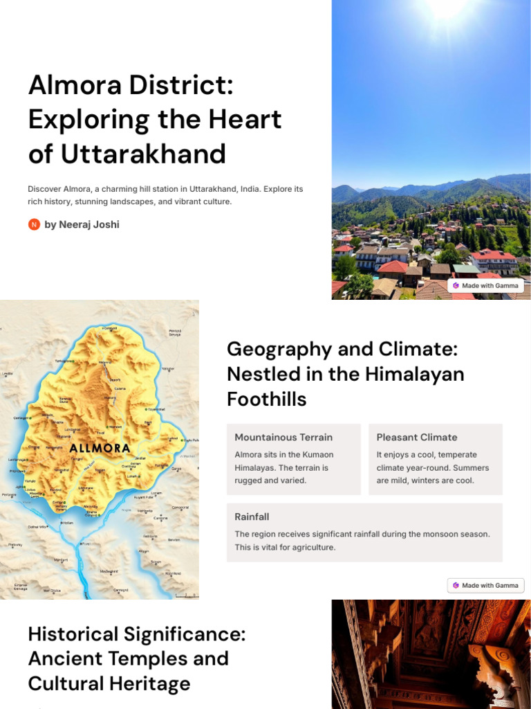 Almora District Exploring The Heart of Uttarakhand | PDF | Himalayas | Earth Sciences