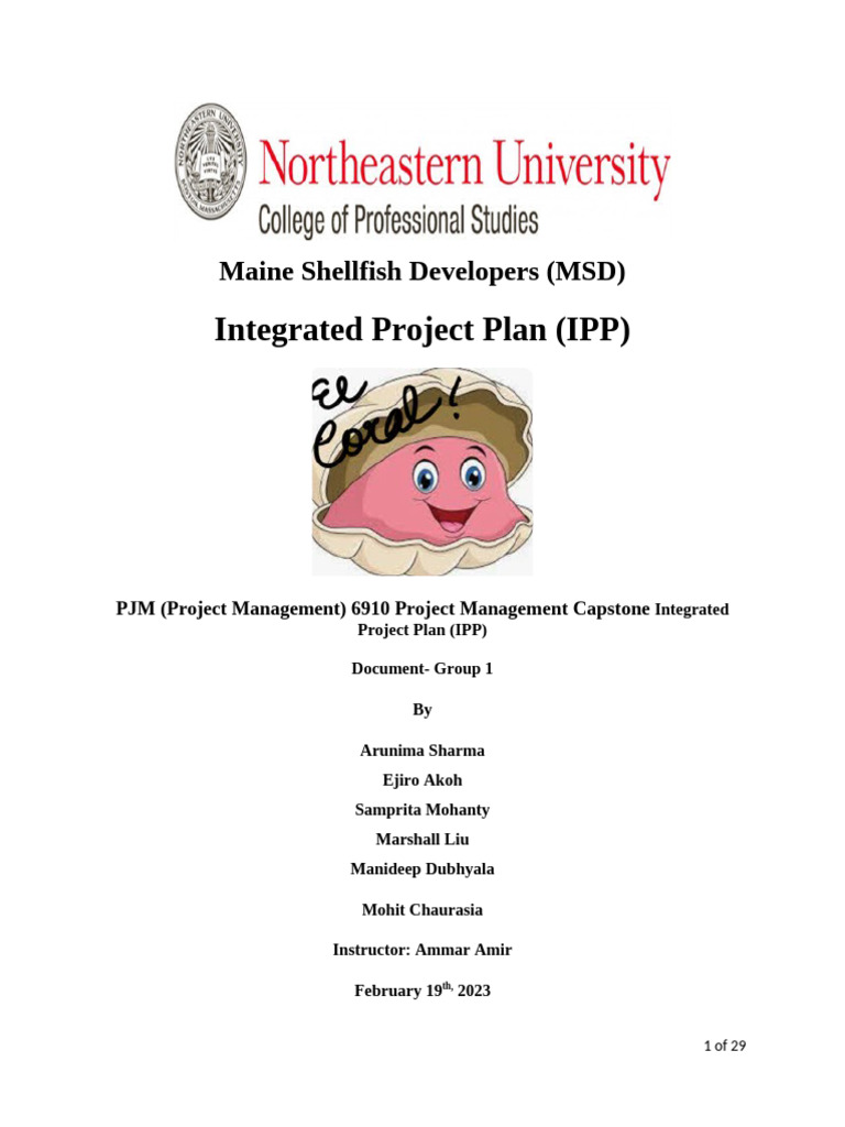 Integrated Project Plan Final Draft | PDF | Scrum (Software Development ...