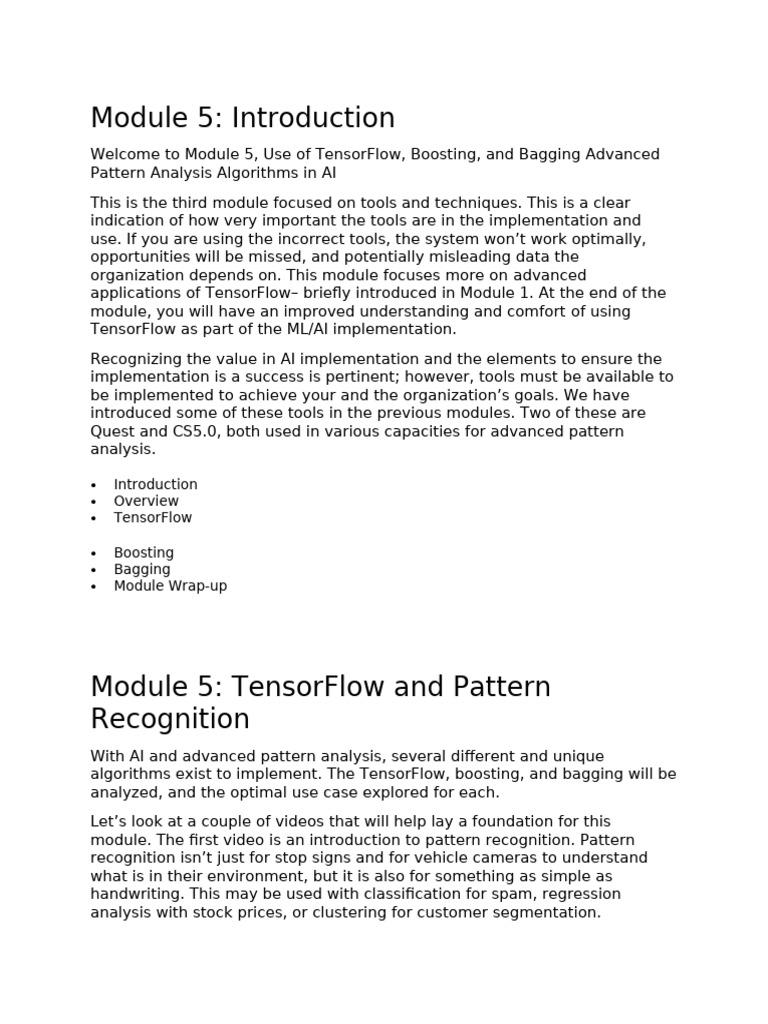 AIA 6600 Module 5 | PDF | Computer Vision | Machine Learning
