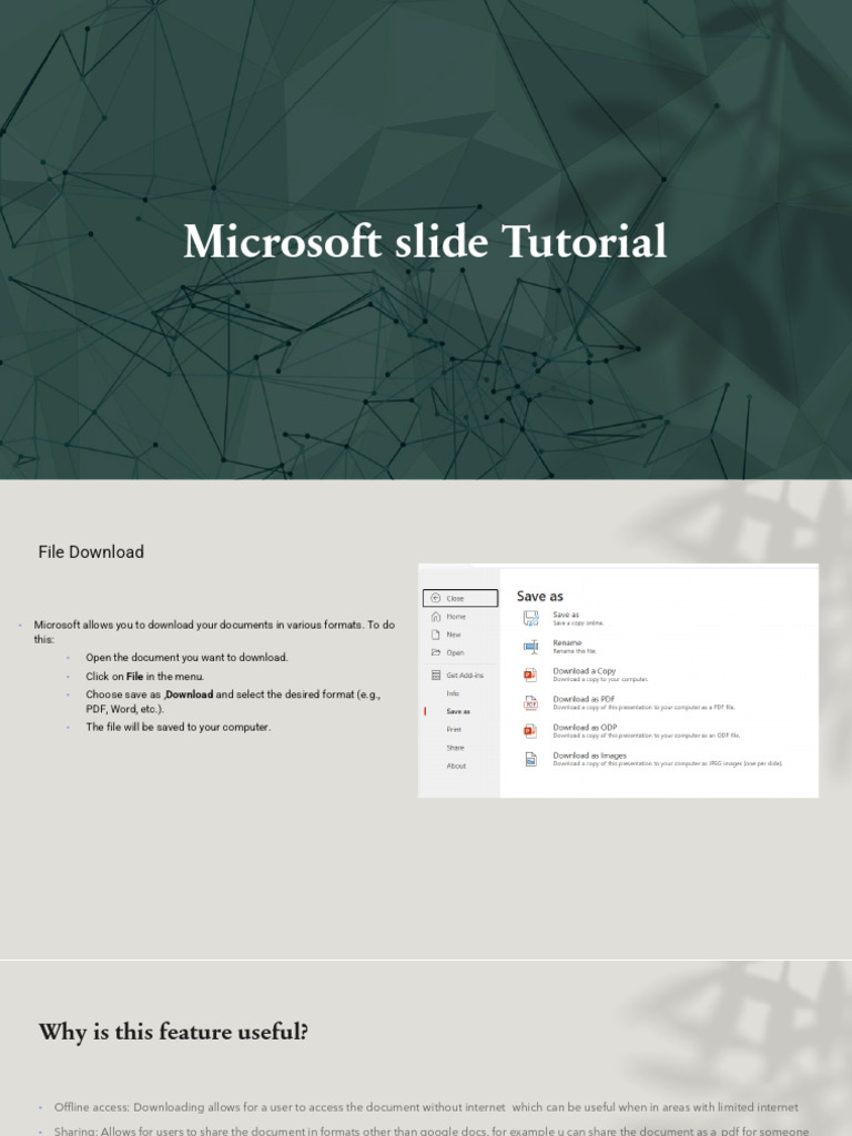 Microsoft Slide Tutorial | PDF | Computer File | System Software