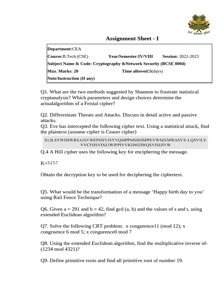 Assignment_1_CNS_CSE (2) | PDF