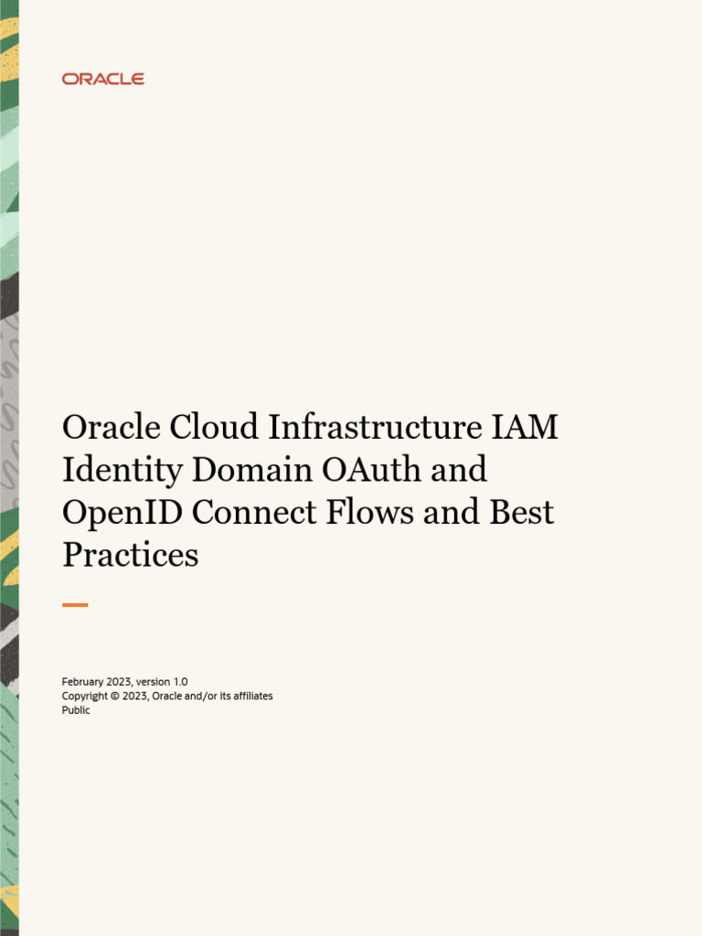 OCI IAM OAuth Best Practices Guide | PDF | Mobile App | Transport Layer ...