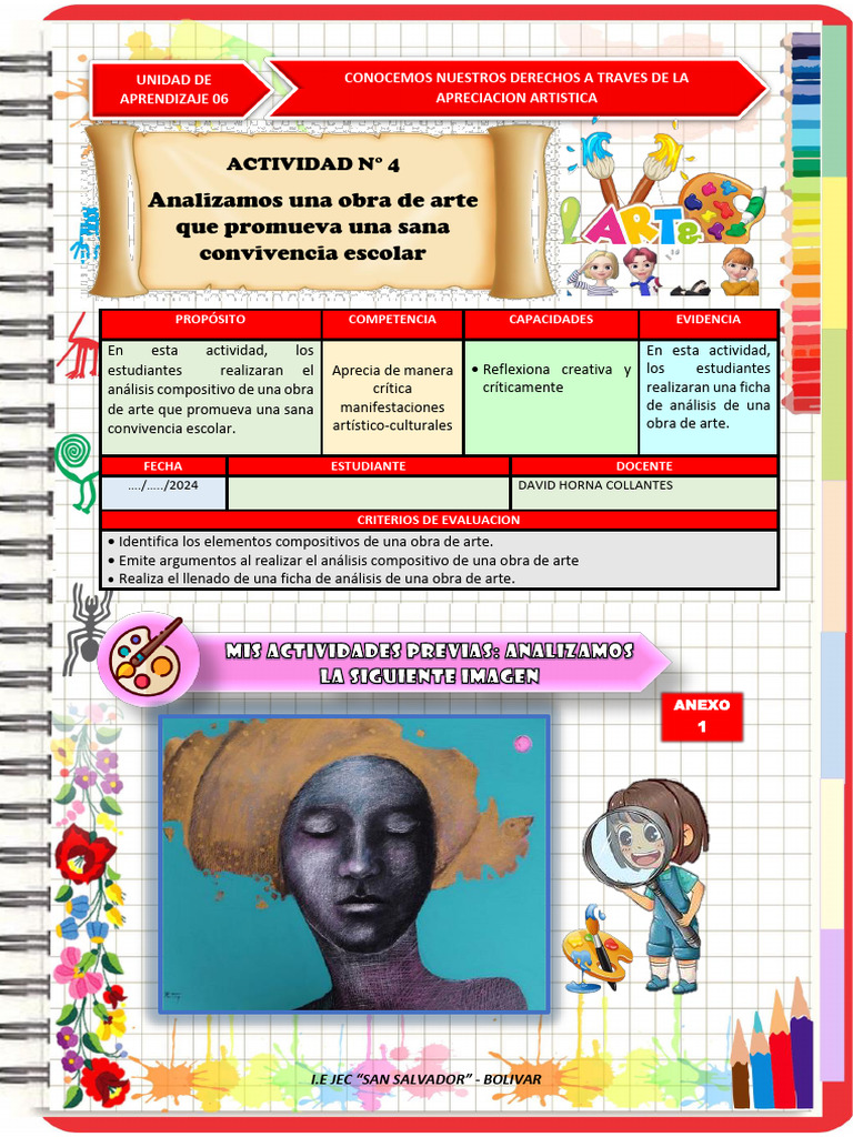 Ficha #4 - 6 Unidad | PDF | Educación en artes liberales | Aprendizaje