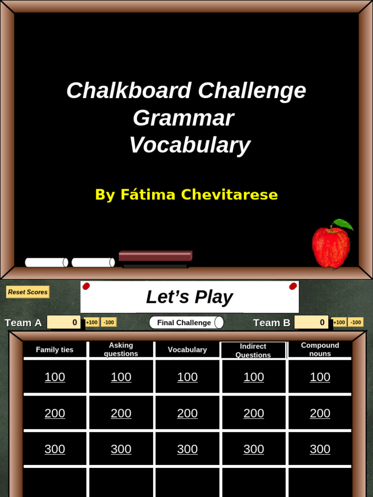 Chalkboard Challenge | PDF