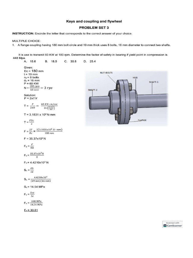 Keys Coupling Flywheel | PDF