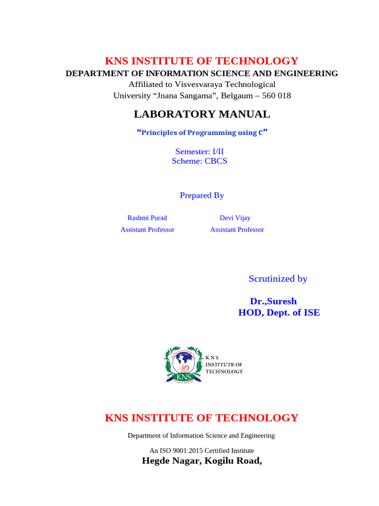 Pop Manual Final | PDF | Algorithms | Computer Program