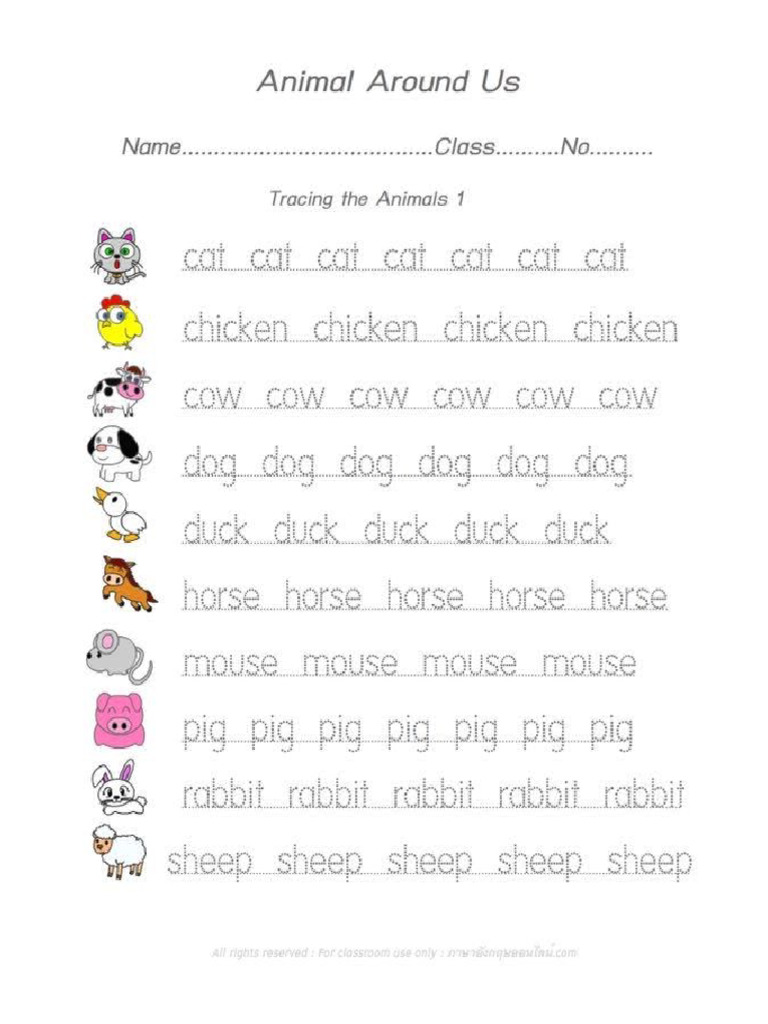 Animal Around Us | PDF