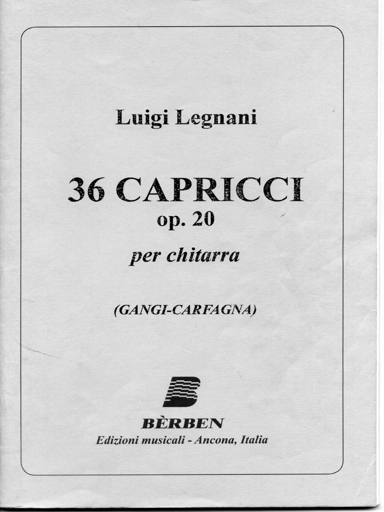 L. Legnani - 36 Capricci op. 20 | PDF