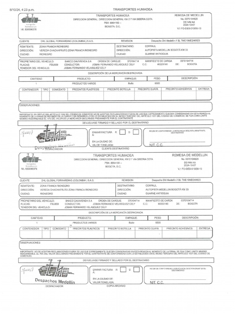 Https Sistema - Humadea.com Imagenes QXNW - Forms 1 0370104829 2024 10 ...