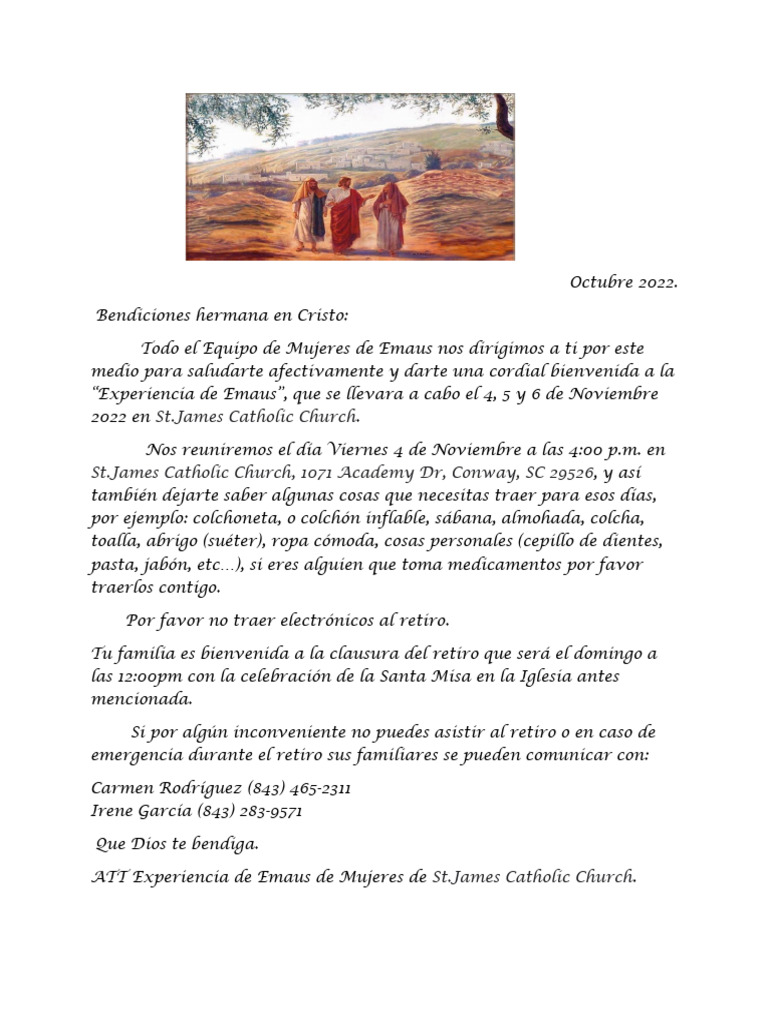 2 Carta Emaus | PDF | Religión y espiritualidad