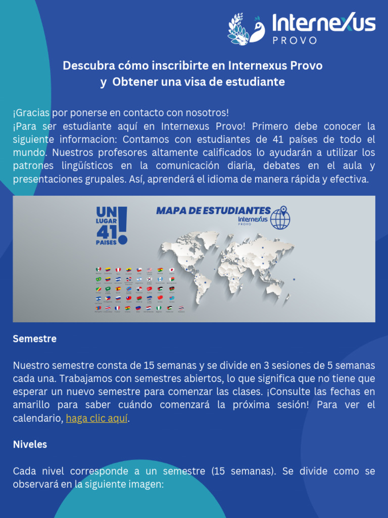 Cómo Inscribirte en Internexus Provo y Obtener Una Visa de Estudiante ...