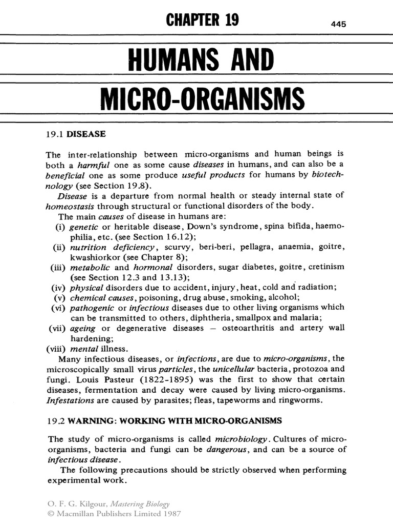 Humans and Micro-Organisms: (Ii) (Iii) | PDF | Bacteria | Cell (Biology)