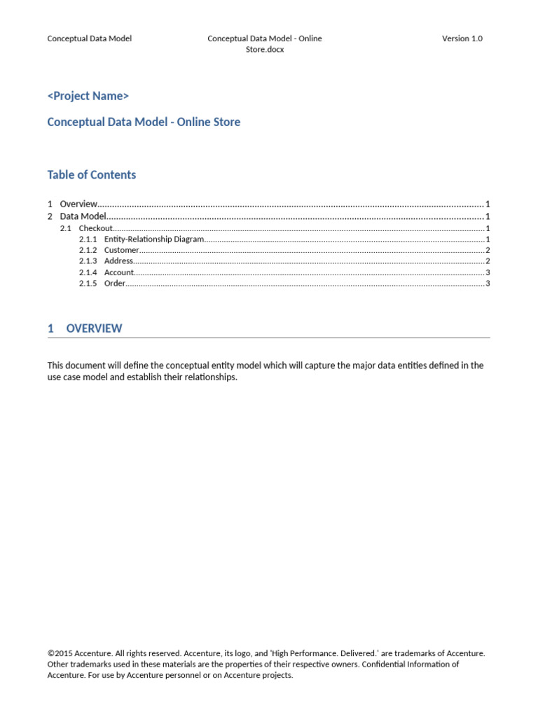 Online Store Conceptual Data Model | PDF | Data Model | Software Design