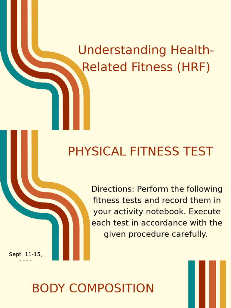 Health Related Fitness Components | PDF | Wellness