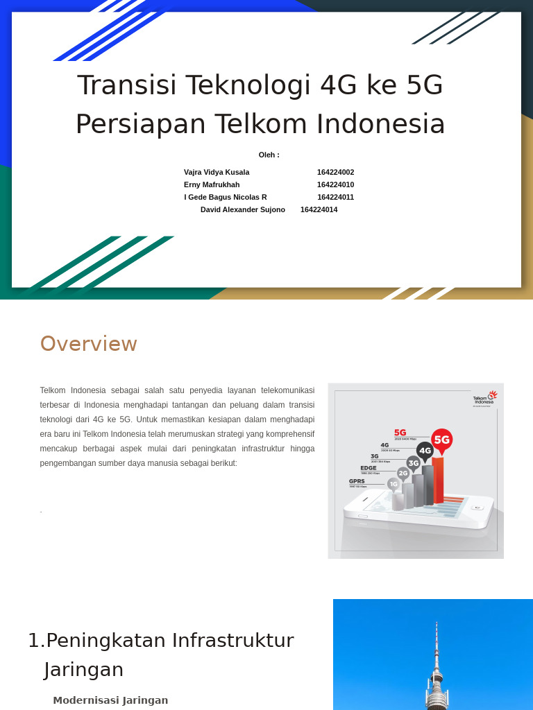 Transisi Teknologi 4G Ke 5G Persiapan Telkom Indonesia | PDF | Bisnis