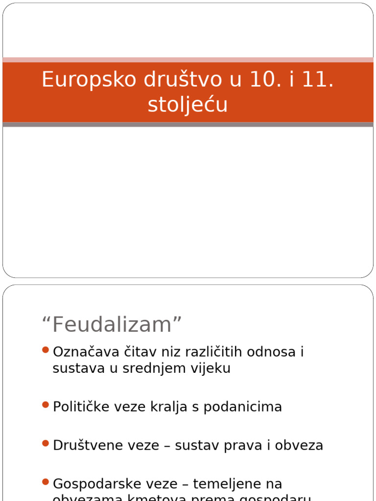 7.drustvo U 10. I 11. Stoljecu | PDF