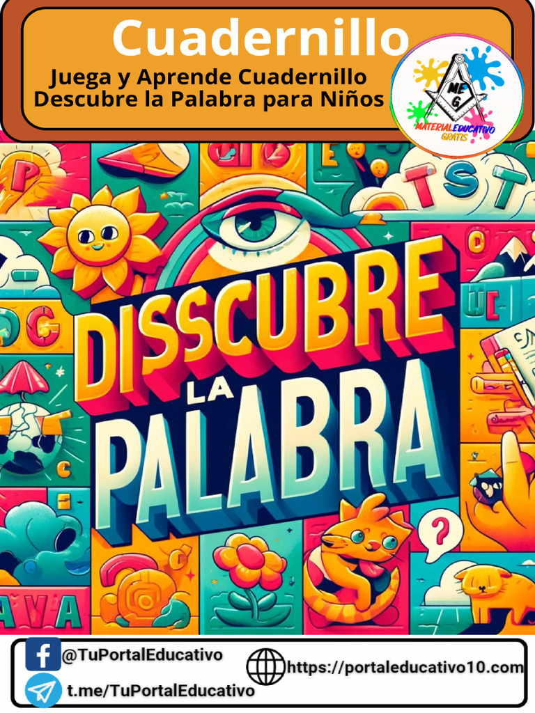 Juega y Aprende Cuadernillo Descubre La Palabra para Niños ...
