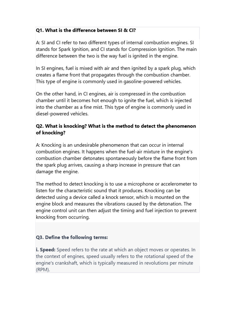 Ic Engine Pdf Internal Combustion Engine Steam Engine