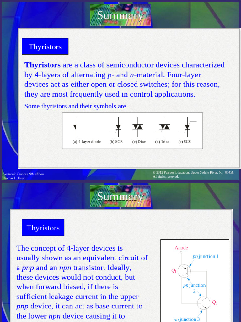 Thyristors: Types and Applications | PDF | Bipolar Junction Transistor | Diode