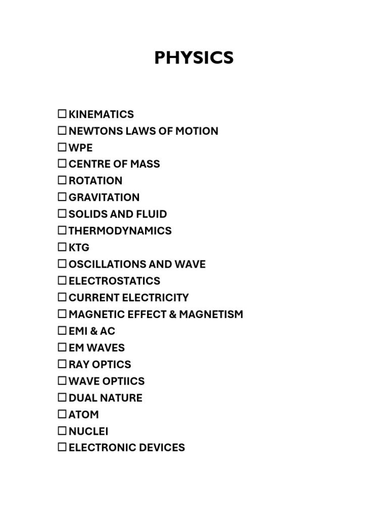 Physics | PDF | Science & Mathematics