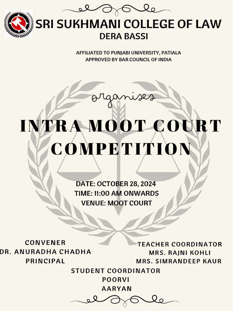 Intra Moot Court details | PDF | Marriage | Common Law