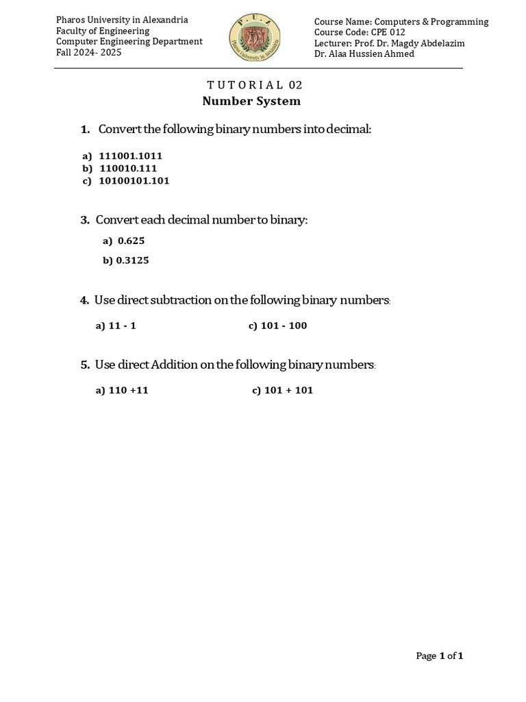 TUT03 | PDF | Computers