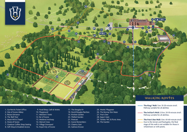 Scone Palace Gardens Map | PDF