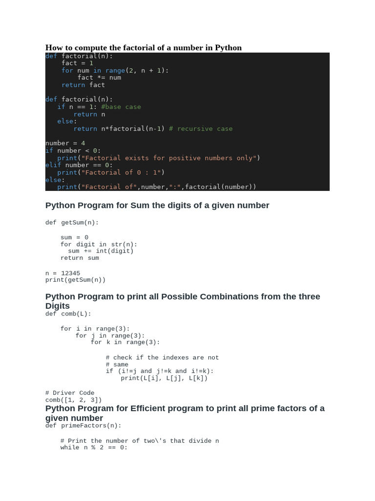 Python Programs-1 | PDF | String (Computer Science) | Prime Number Python Programs-1 | PDF | String (Computer Science) | Prime Number