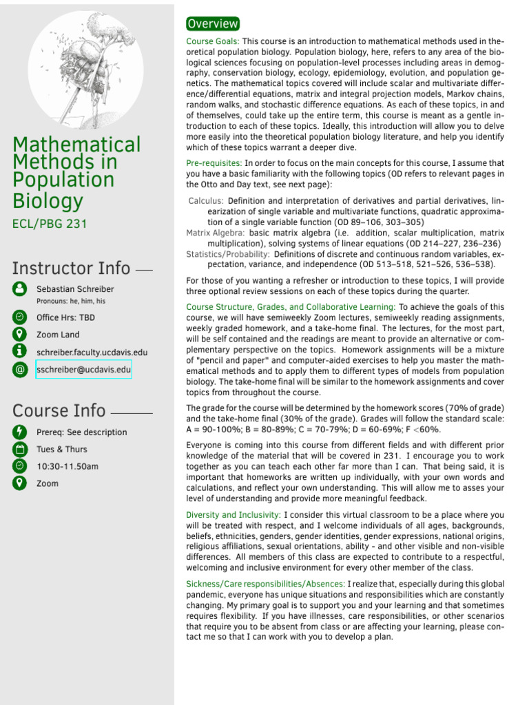231 Syllabus Pdf Equations Matrix Mathematics 7656